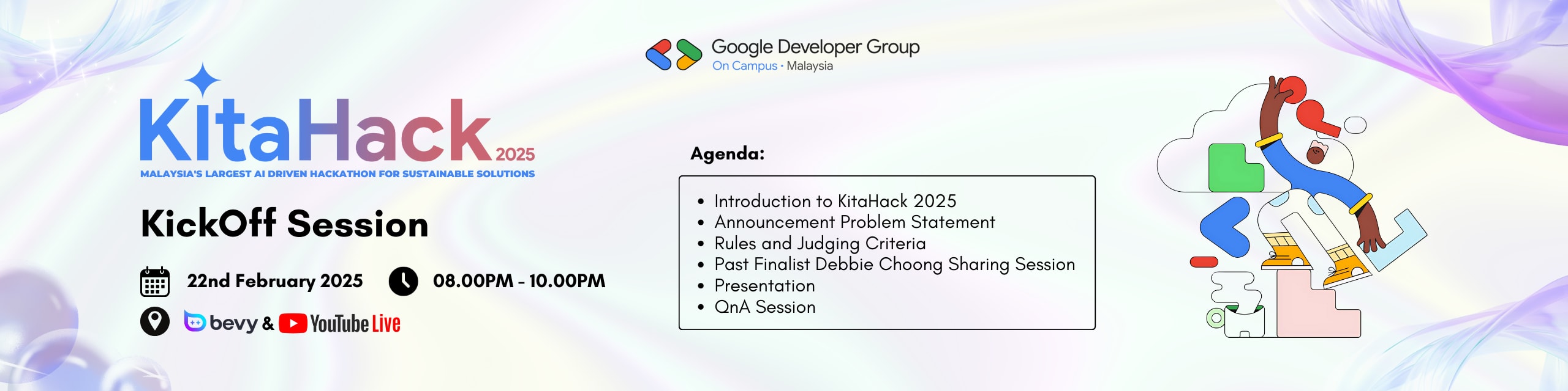 See KitaHack 2025 Kickoff Session at Google Developer Groups GDG on Campus Universiti Malaya ...